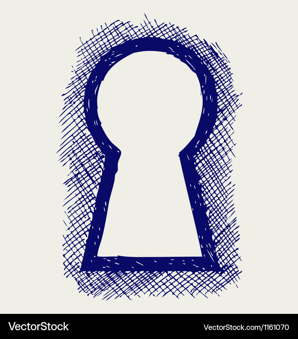 Keyhole Royalty Free Vector Image - VectorStock