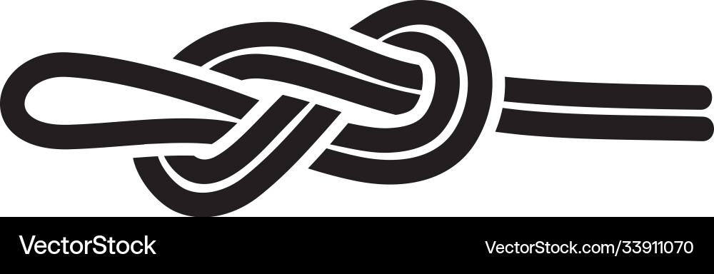 Rope knot Royalty Free Vector Image - VectorStock