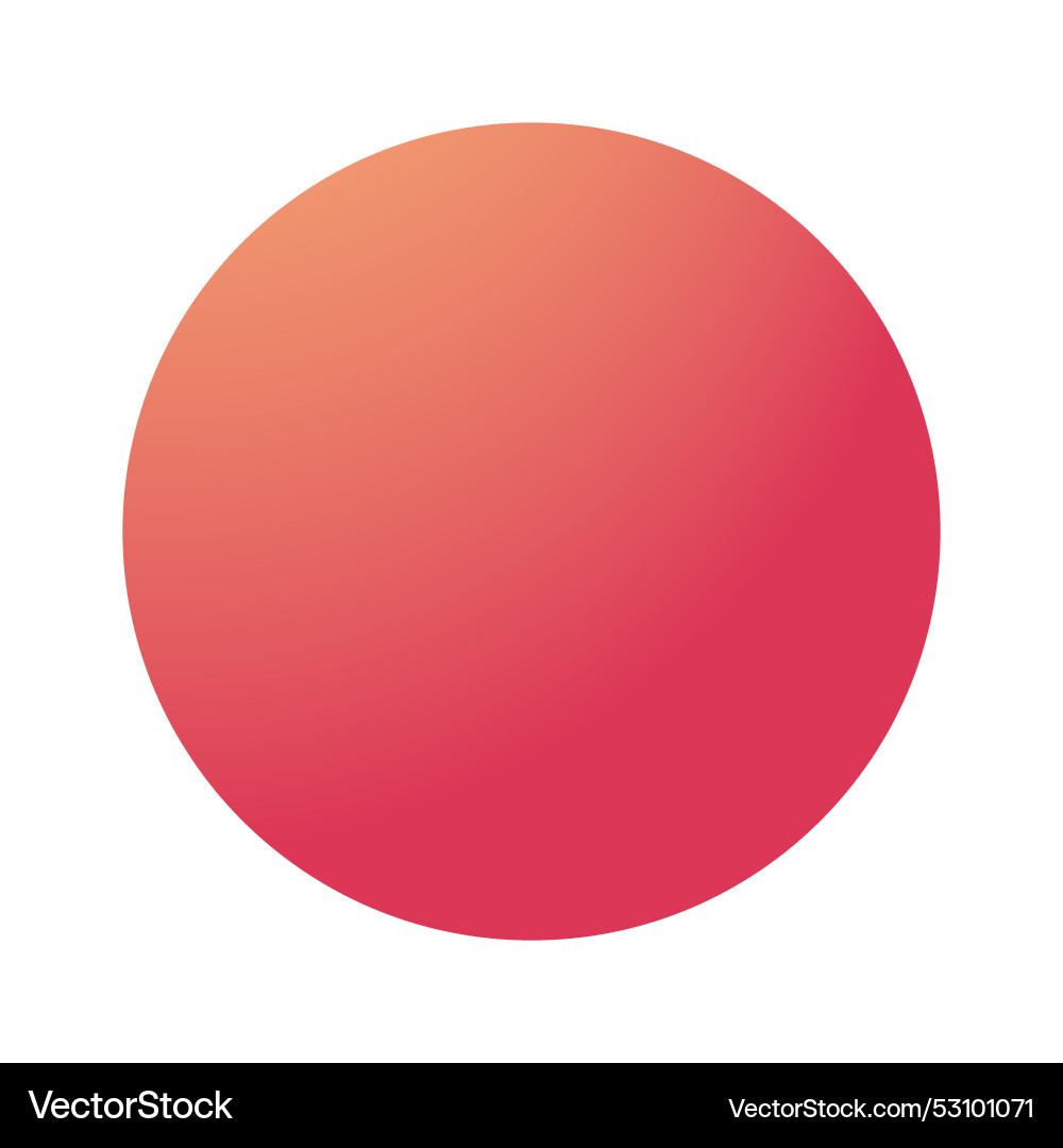 Circle color gradients rounded vibrant sphere Vector Image