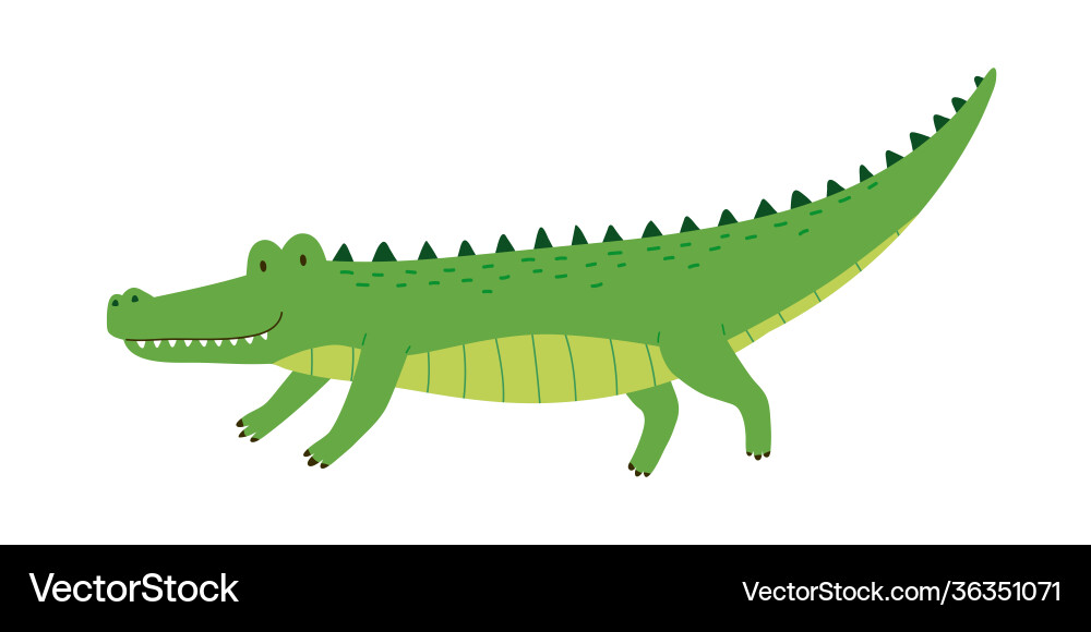 Crocodile Side View Vector Images (61)