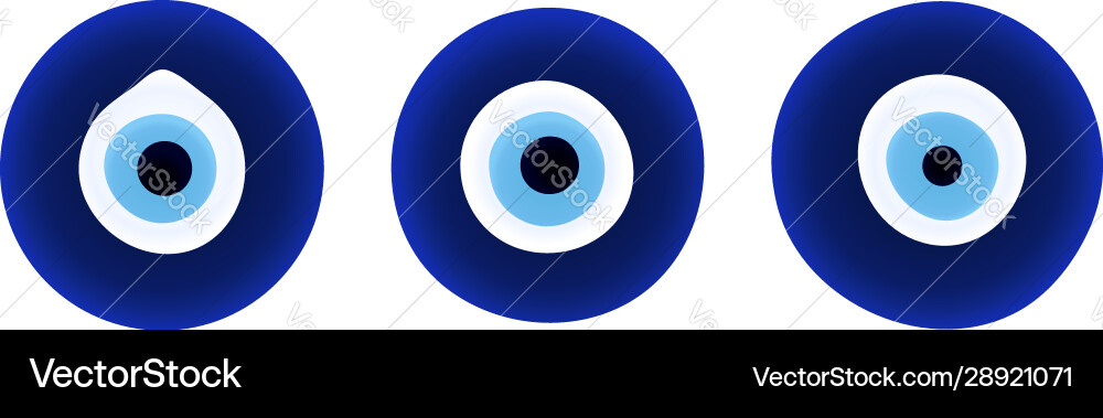 Evil Eye Nazar Amulets Royalty Free Vector Image