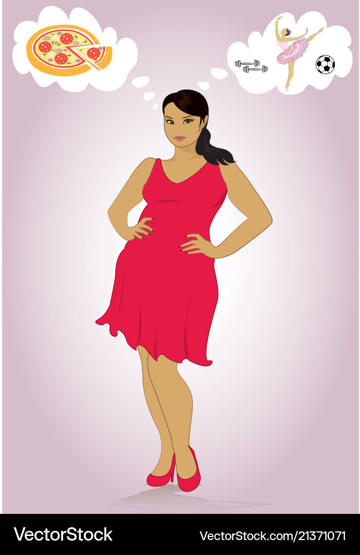 Fat girl dreams Royalty Free Vector Image - VectorStock