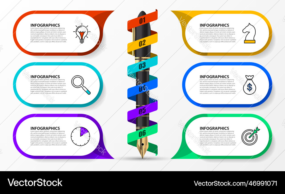 Infographic design template creative concept Vector Image