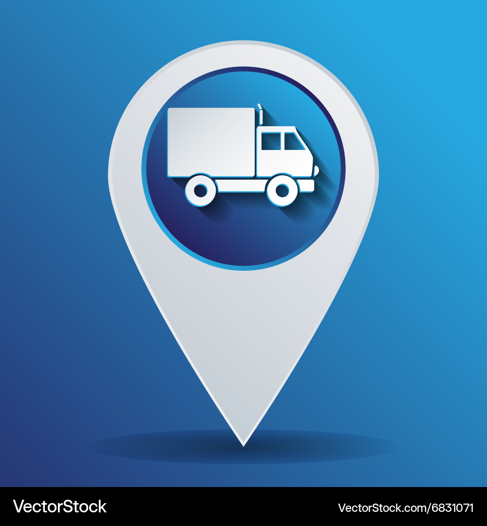 Truck logistic icon symbol laden Royalty Free Vector Image