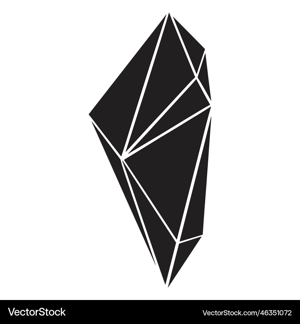 Awesome shape crystal Royalty Free Vector Image