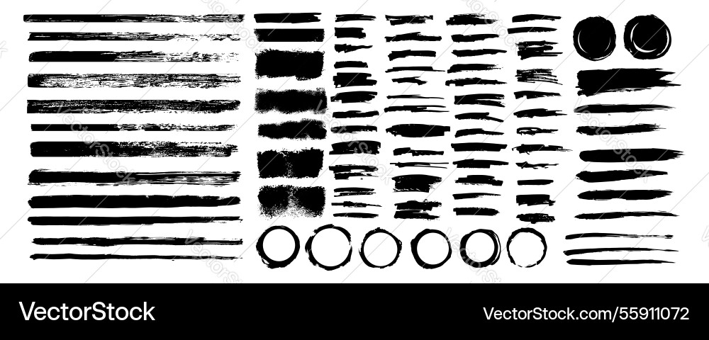 Grunge brush strokes Royalty Free Vector Image