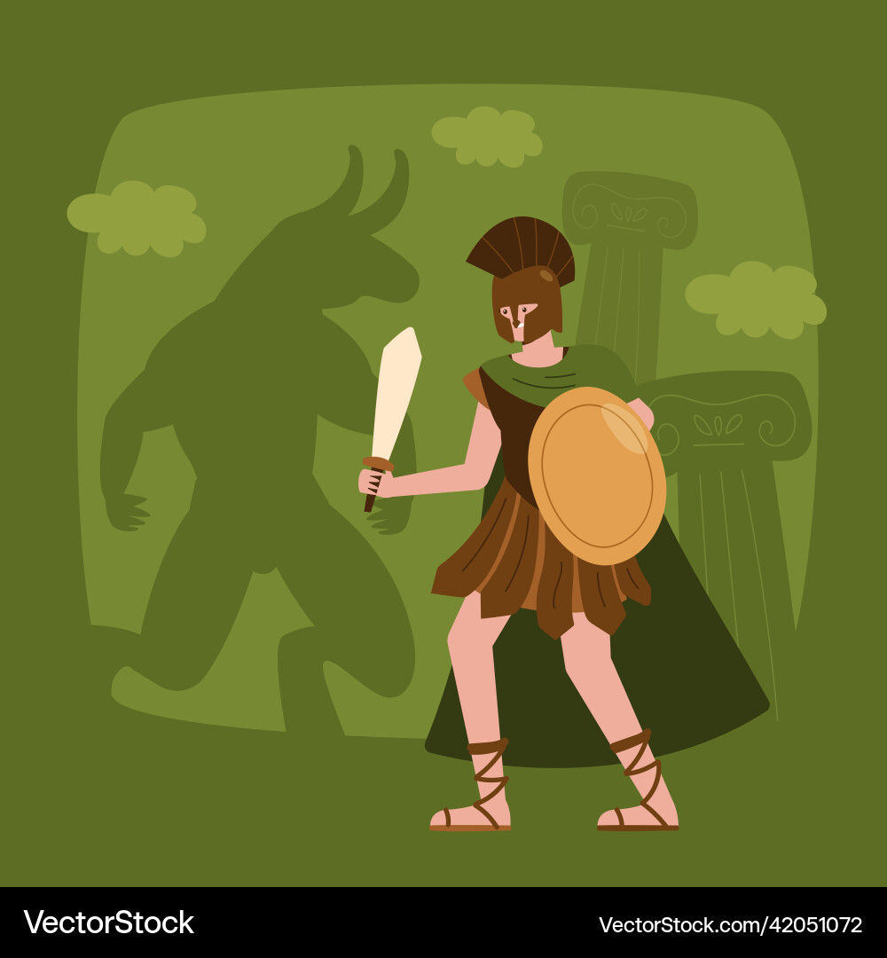 Hand drawn greek mythology Royalty Free Vector Image