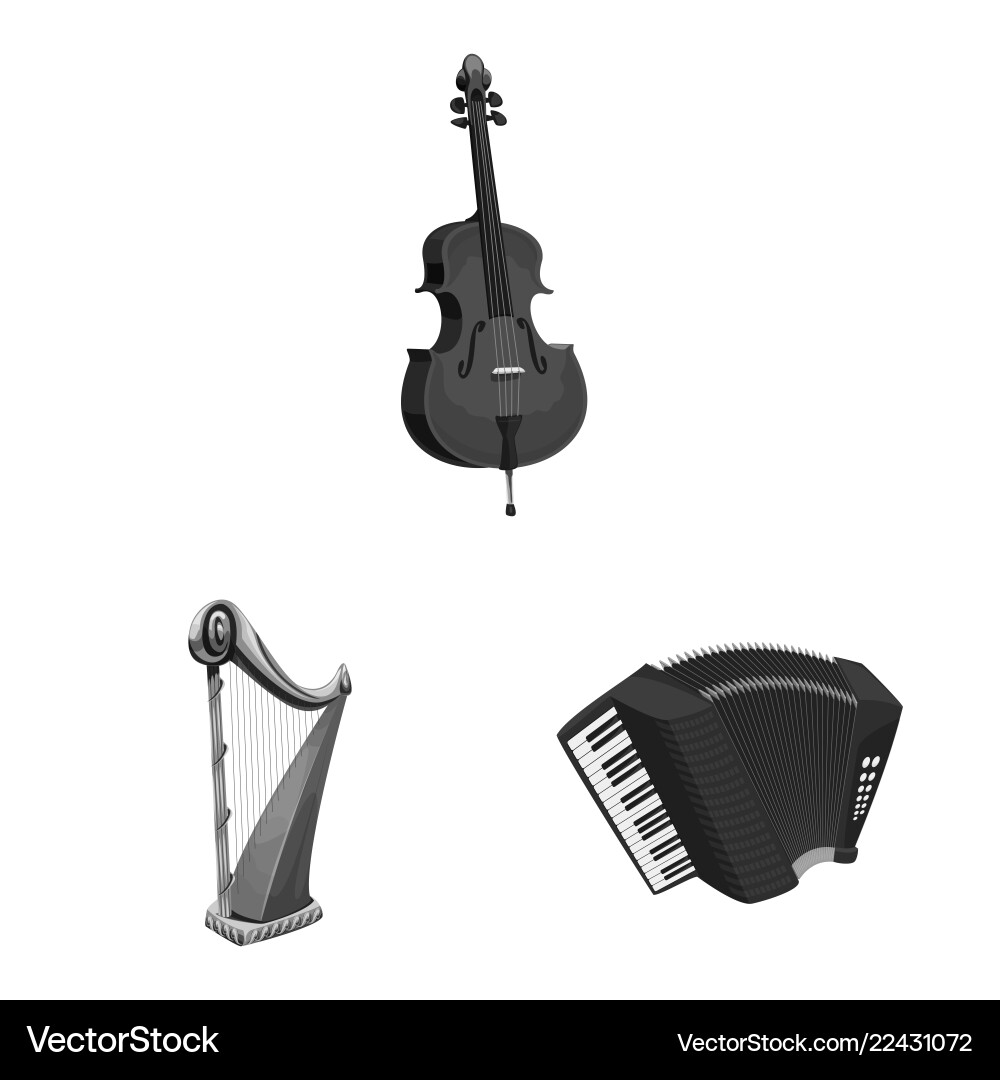 Music and tune symbol Royalty Free Vector Image