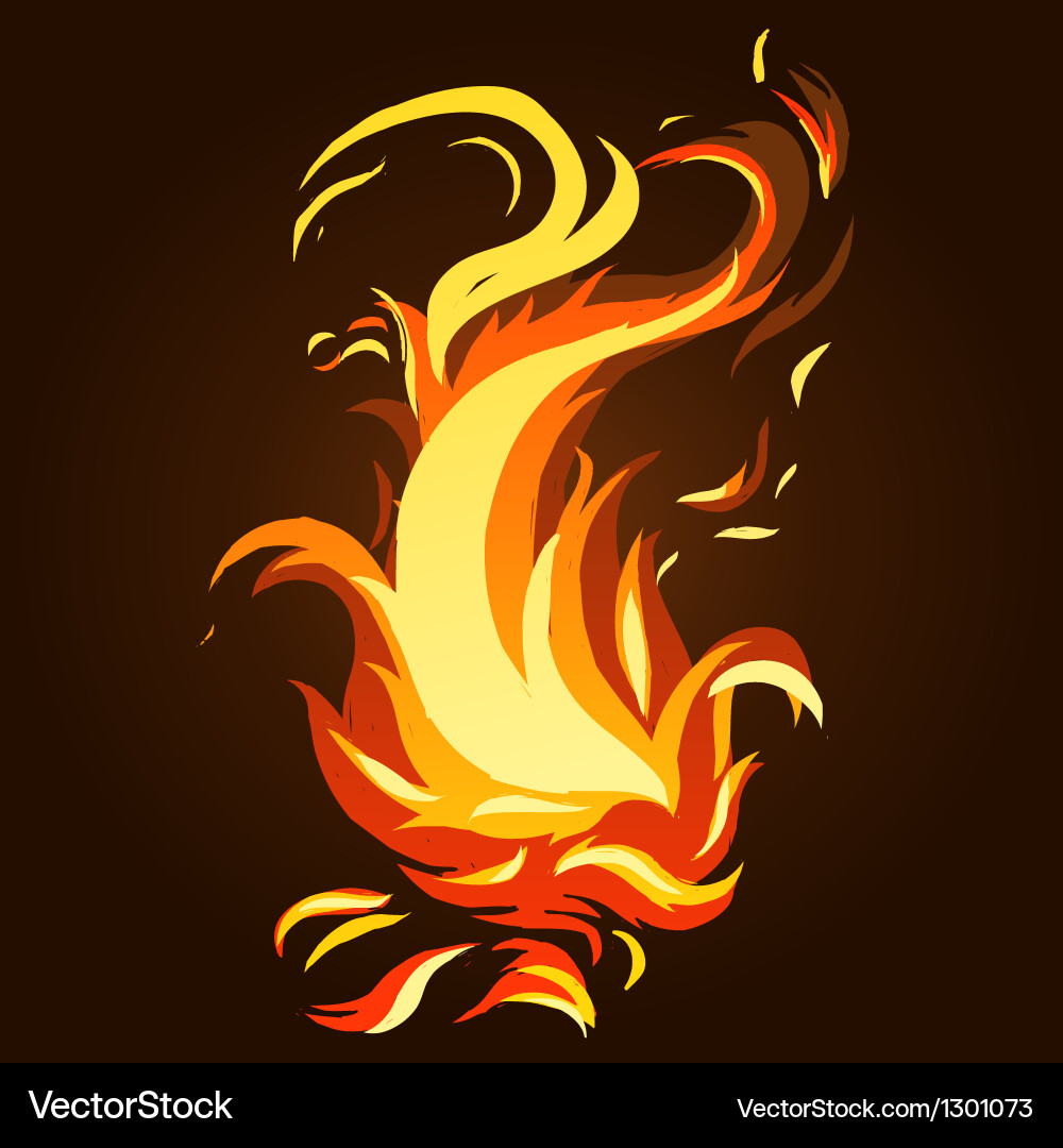 Abstract fire Royalty Free Vector Image - VectorStock