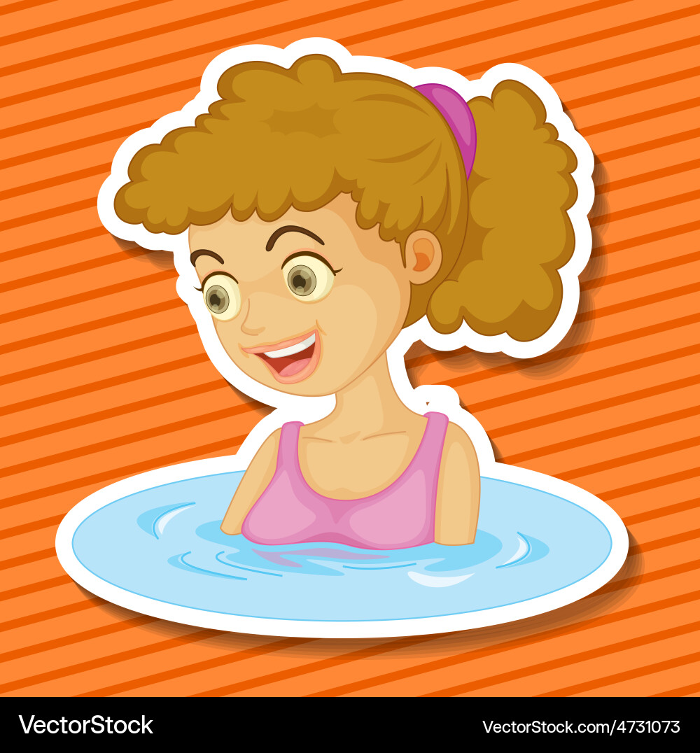 Bathing Royalty Free Vector Image - VectorStock