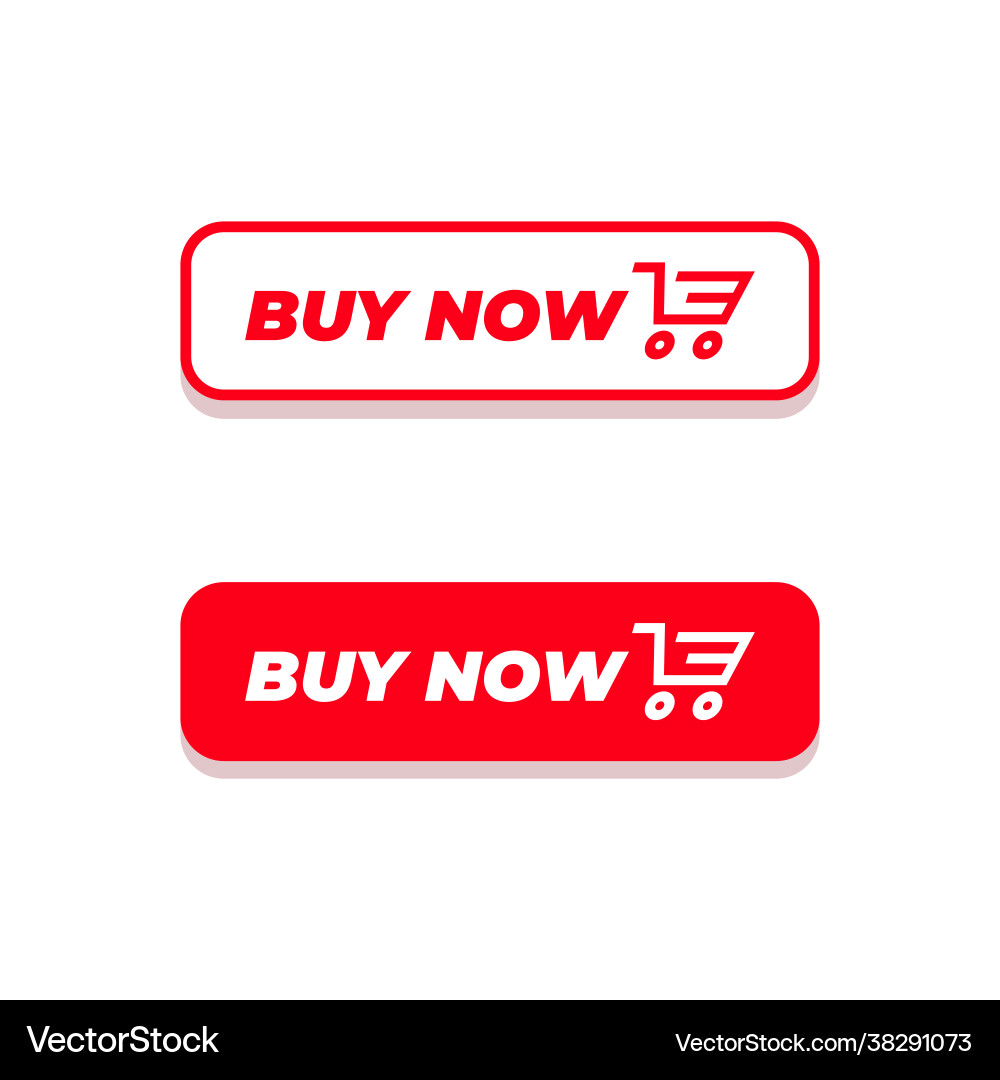 Buy now button red Royalty Free Vector Image - VectorStock