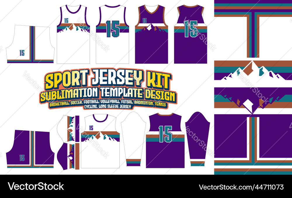 Utah jazz jersey design sportwear pattern 130 Vector Image
