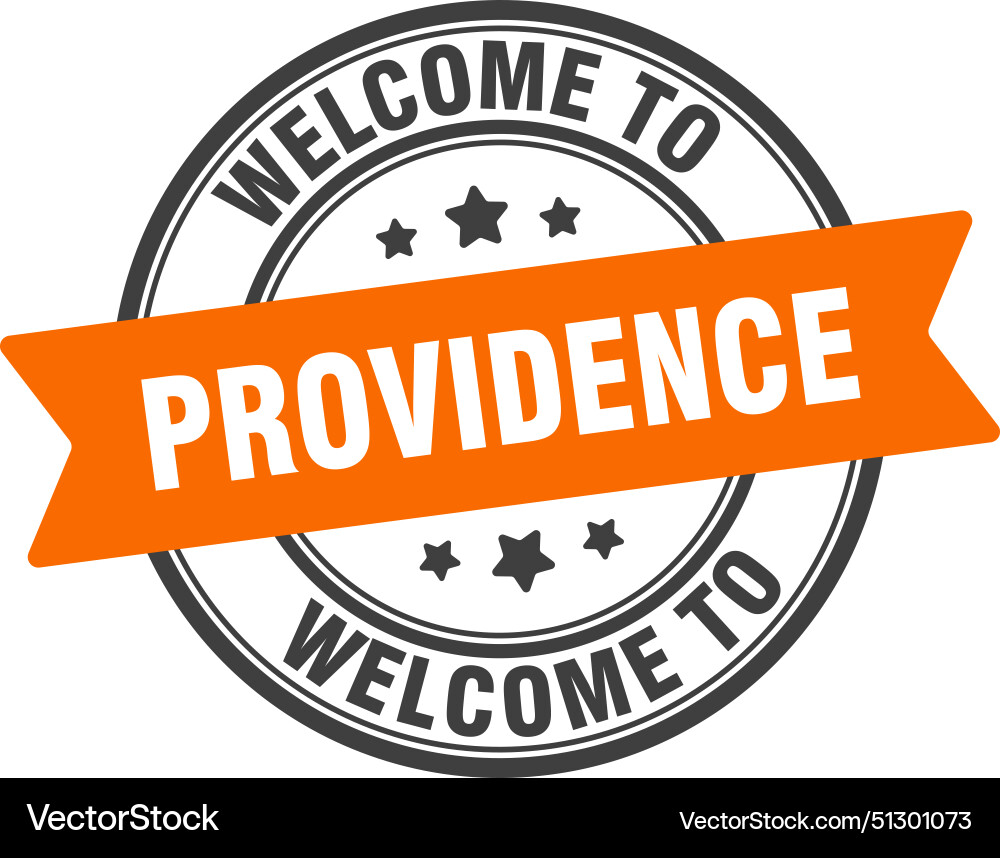 Welcome to providence stamp round sign Royalty Free Vector