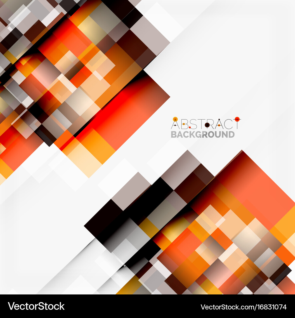 Abstract blocks template design background simple Vector Image