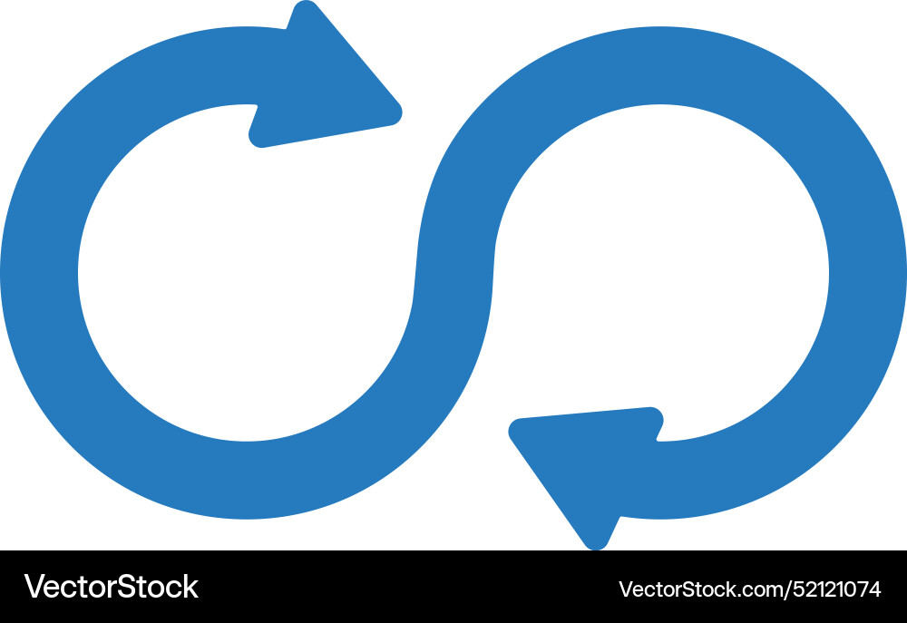 Endless infinite limitless icon logo Royalty Free Vector