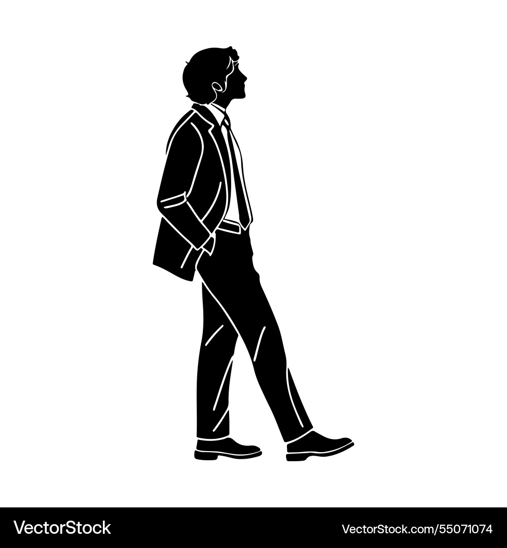 Man profile icon art Royalty Free Vector Image