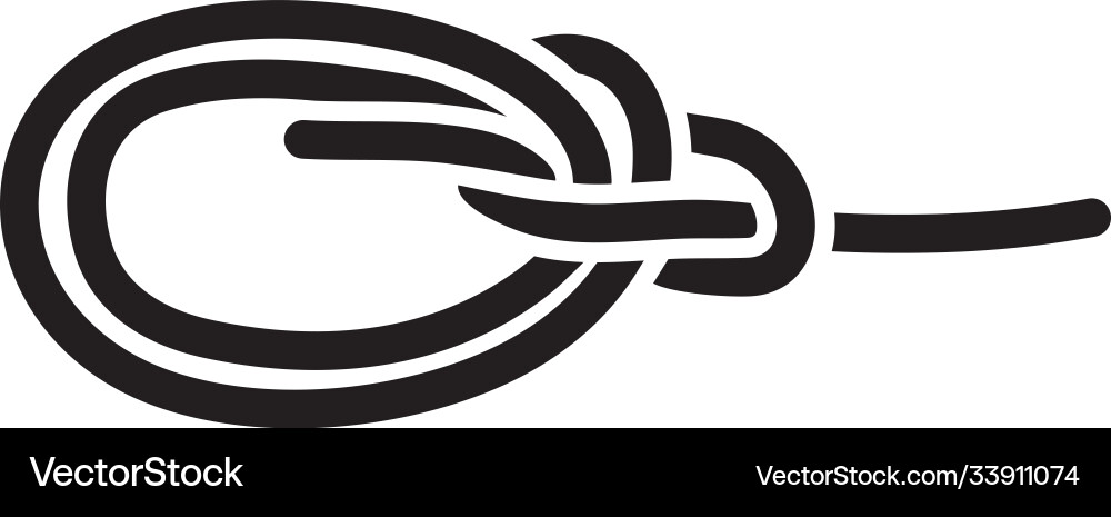 Rope knot Royalty Free Vector Image - VectorStock