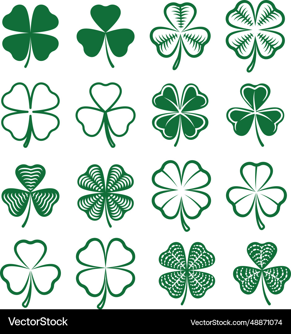 Shamrock Line Art Vector Images (over 4,300)