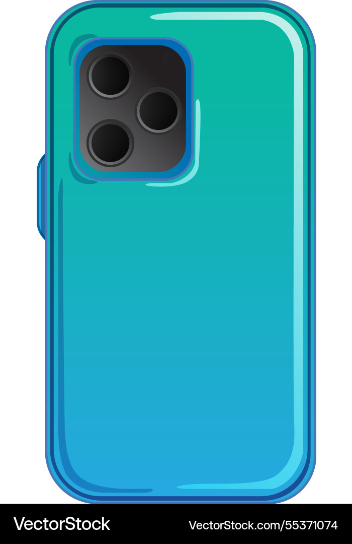 Stylized of a smartphone with gradient colors Vector Image