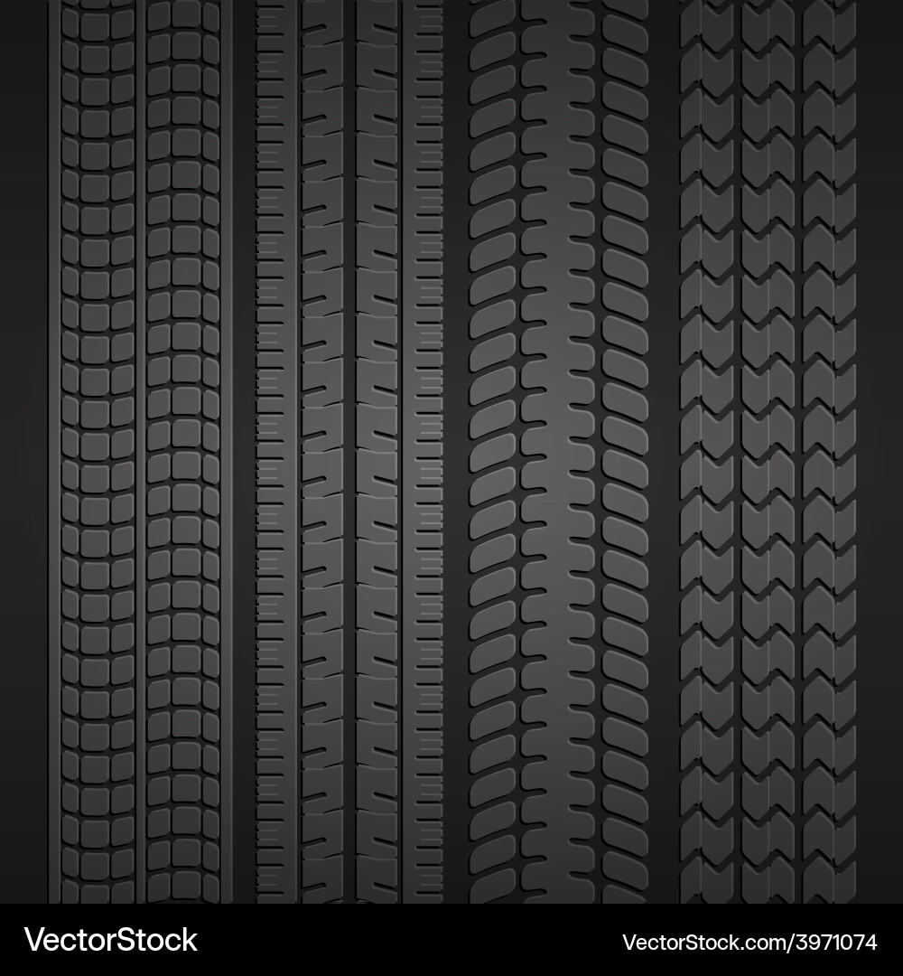 Wheel tire set Royalty Free Vector Image - VectorStock