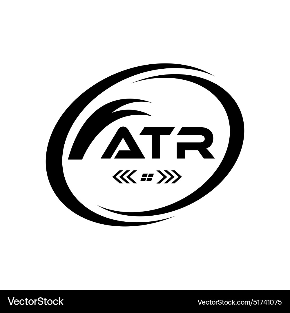 Atr letter logo design simple and modern Vector Image