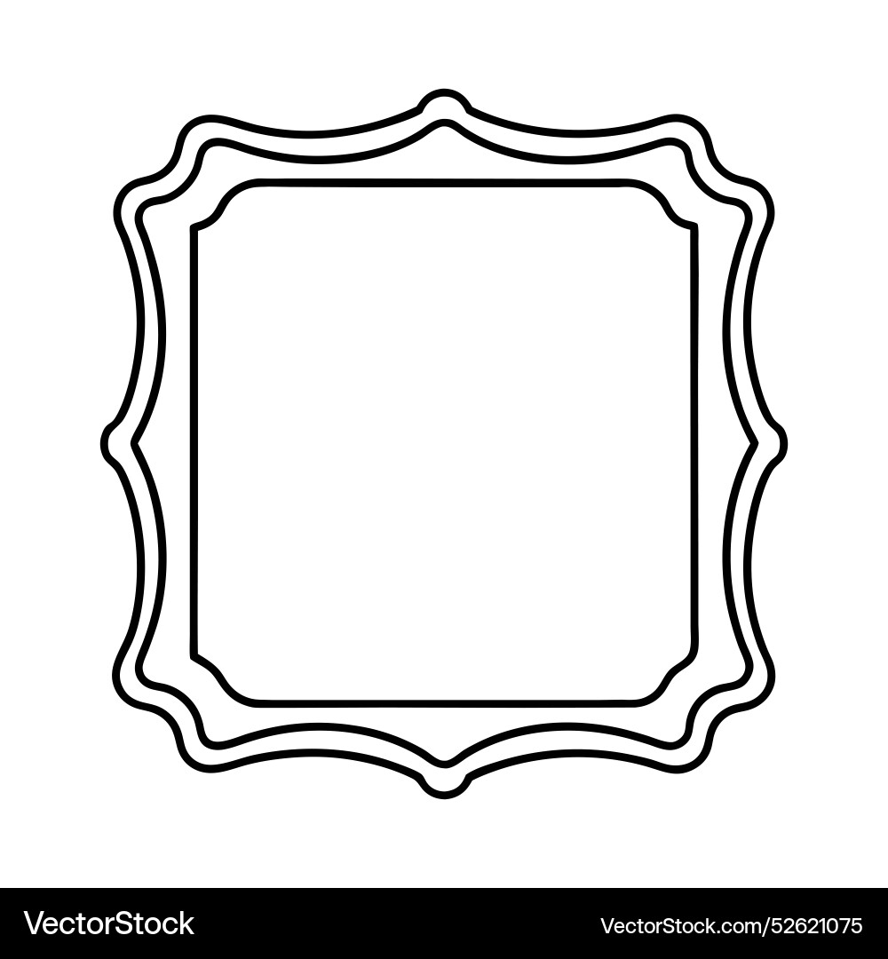 Frame silhouette Royalty Free Vector Image - VectorStock