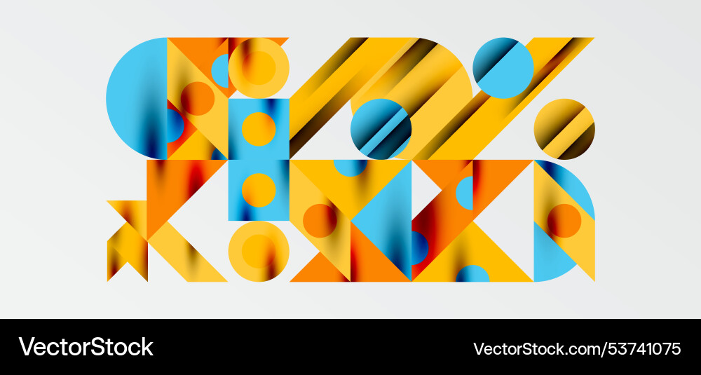 Geometric neo patterns abstract background Vector Image