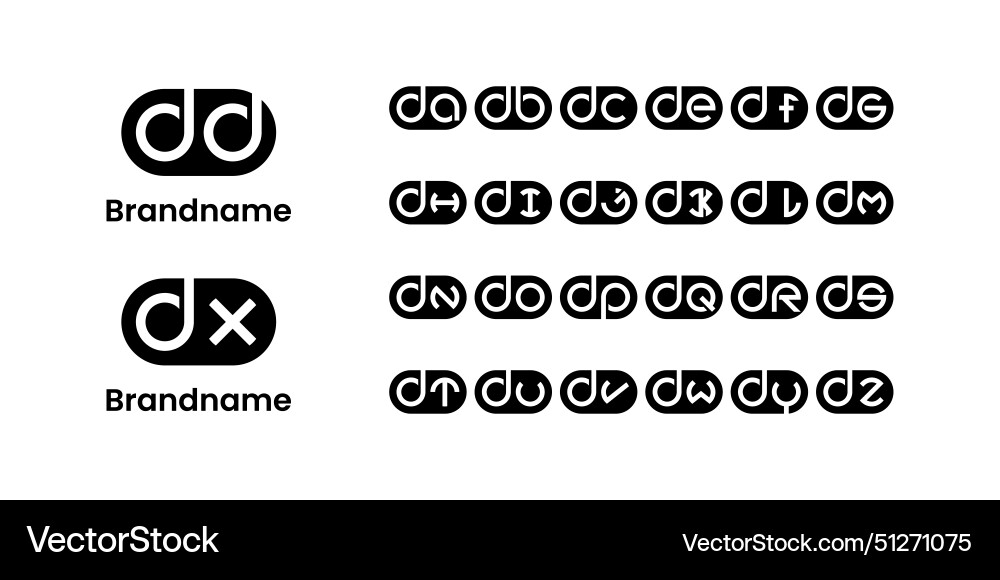Letter da db dc dd de df dg dh di dj dk dl dm dn Vector Image