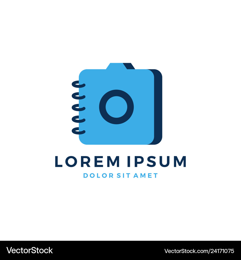 Photo album logo Royalty Free Vector Image - VectorStock