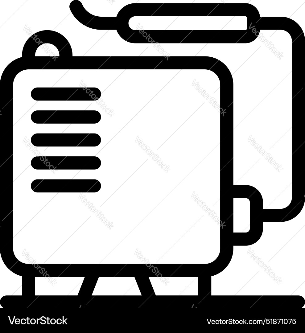 Welding machine using modern technology for metal Vector Image