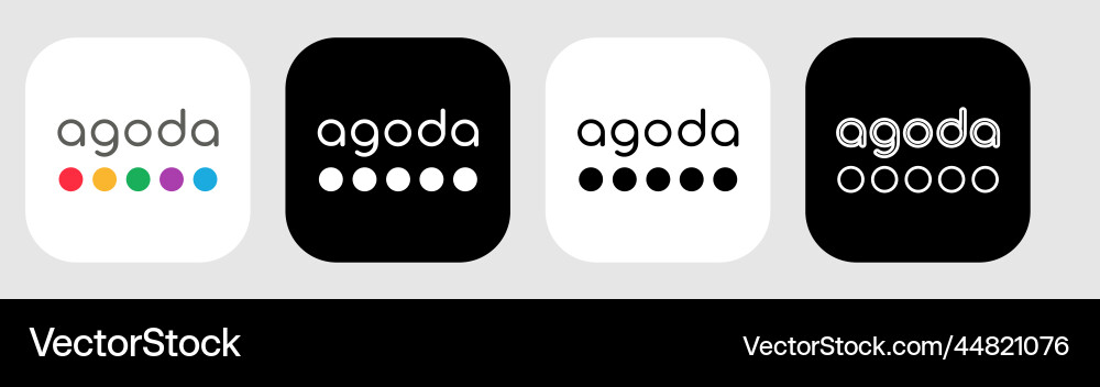 App icon agoda Royalty Free Vector Image - VectorStock