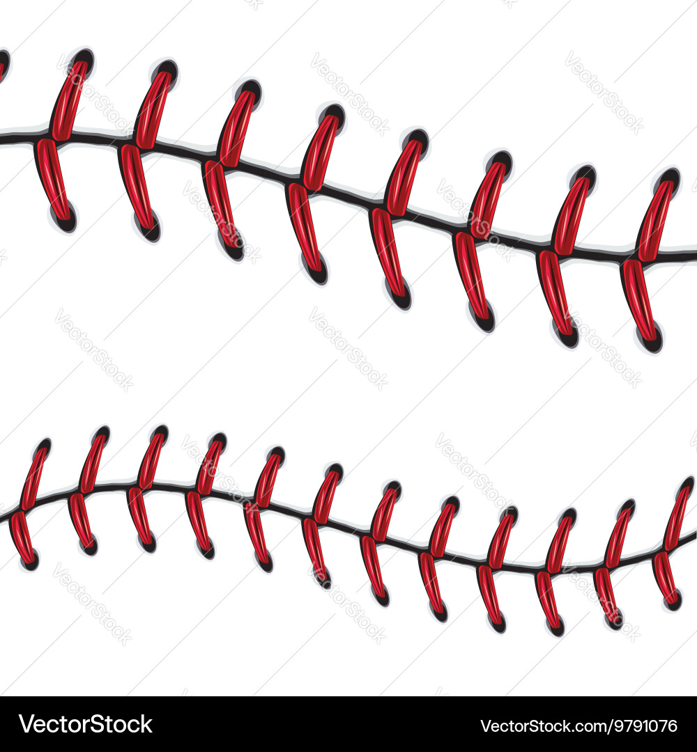 Baseball lace background Royalty Free Vector Image
