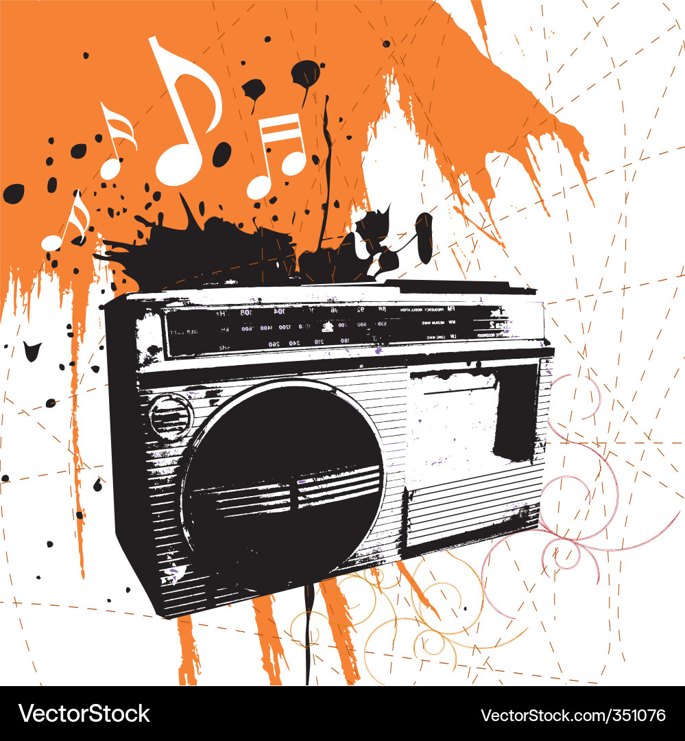 Boom box Royalty Free Vector Image - VectorStock