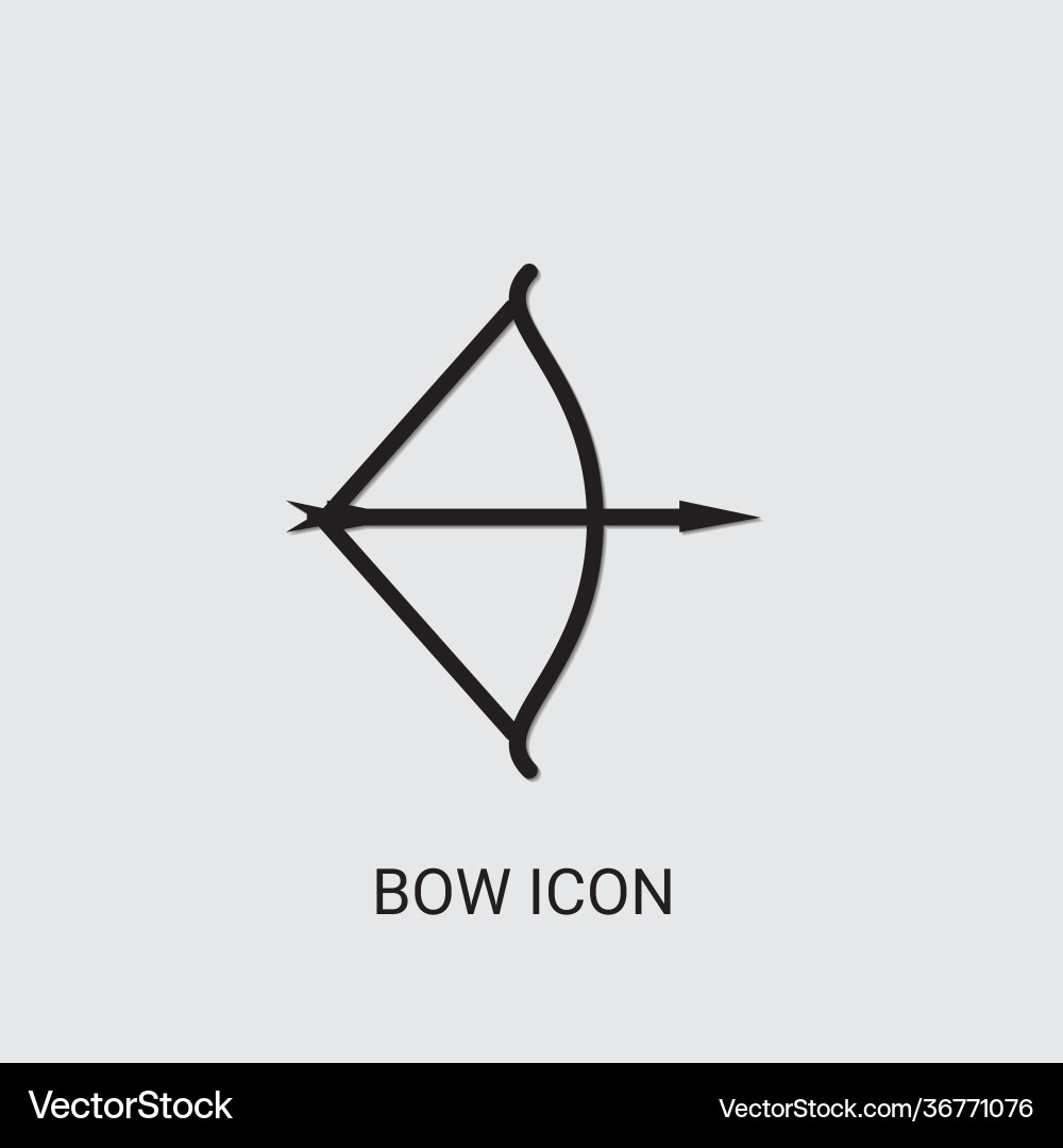 Bow icon Royalty Free Vector Image - VectorStock