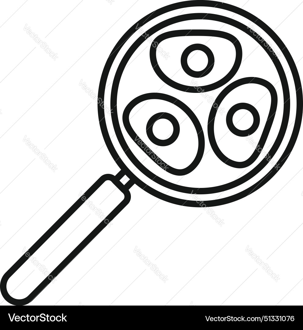 Hand drawn magnifying glass Royalty Free Vector Image
