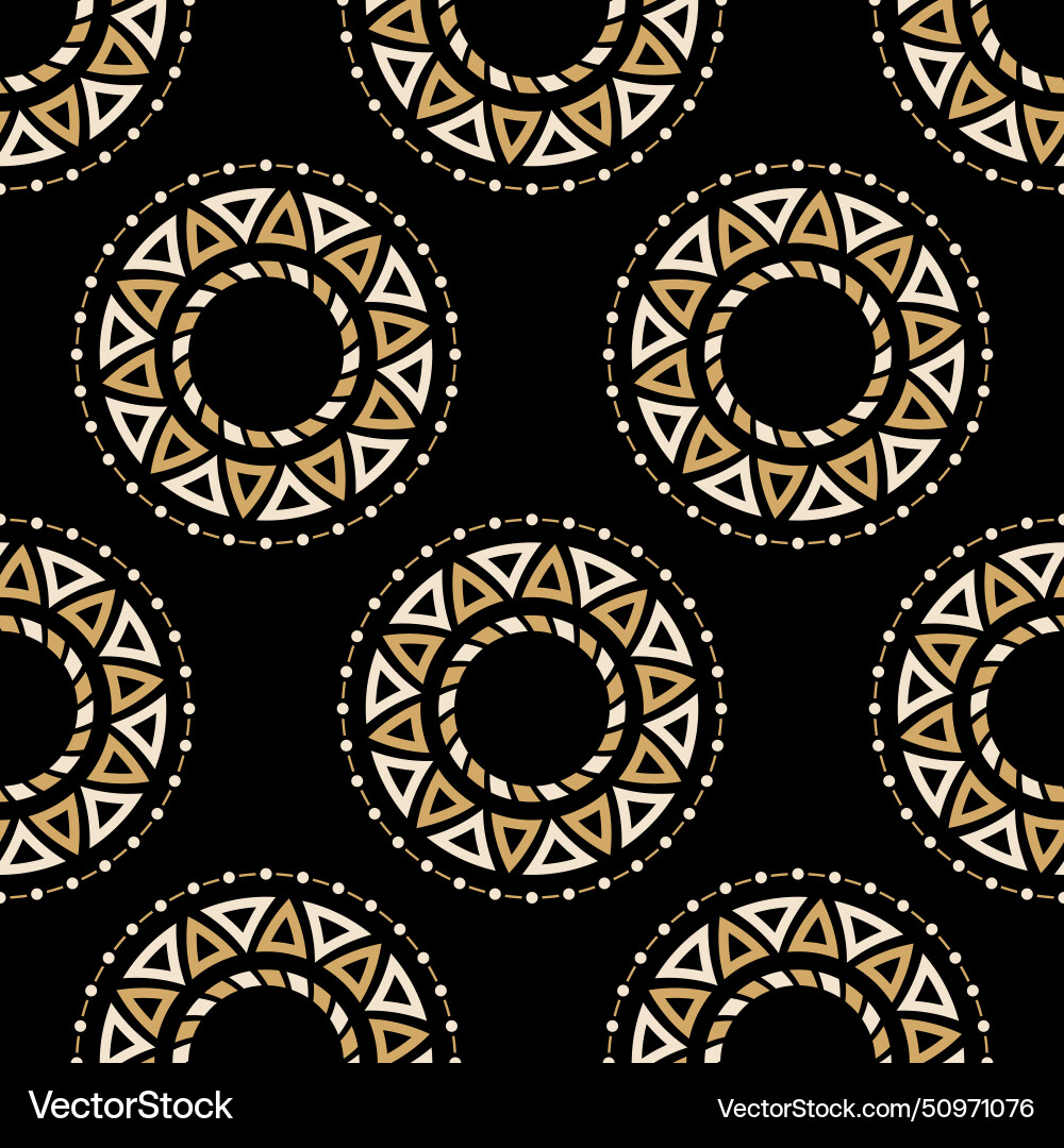 Seamless pattern with round color geometric round Vector Image