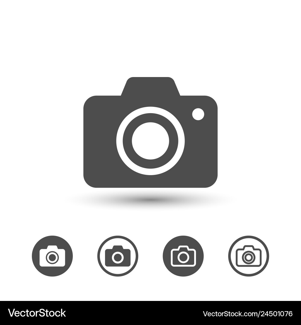 Simple camera icons image Royalty Free Vector Image