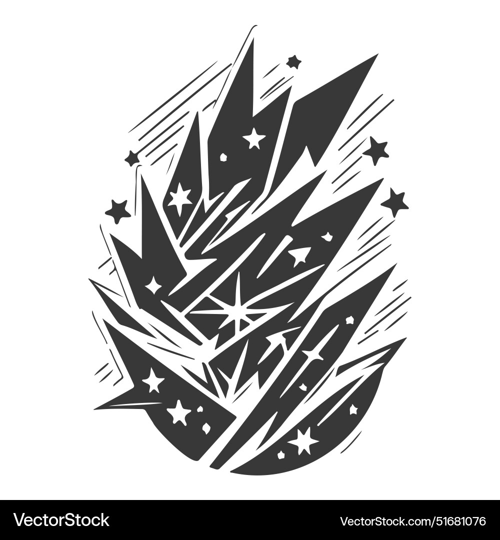 Star cosmos space grey Royalty Free Vector Image