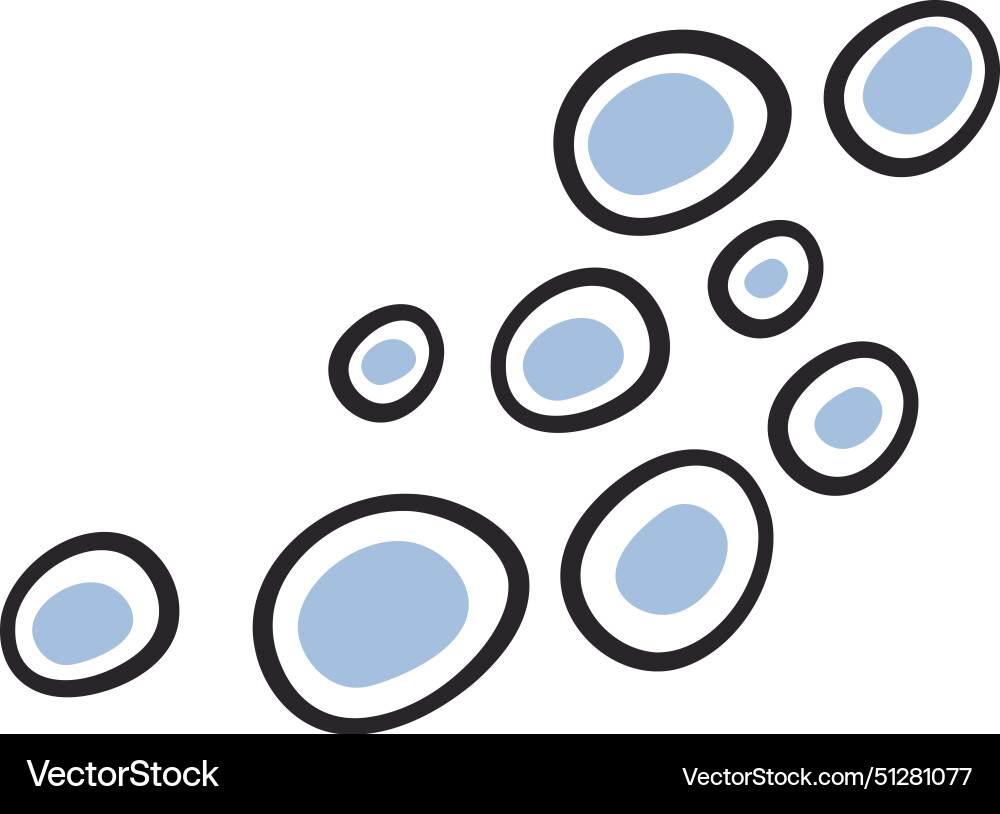 Abstract bubbles pattern Royalty Free Vector Image