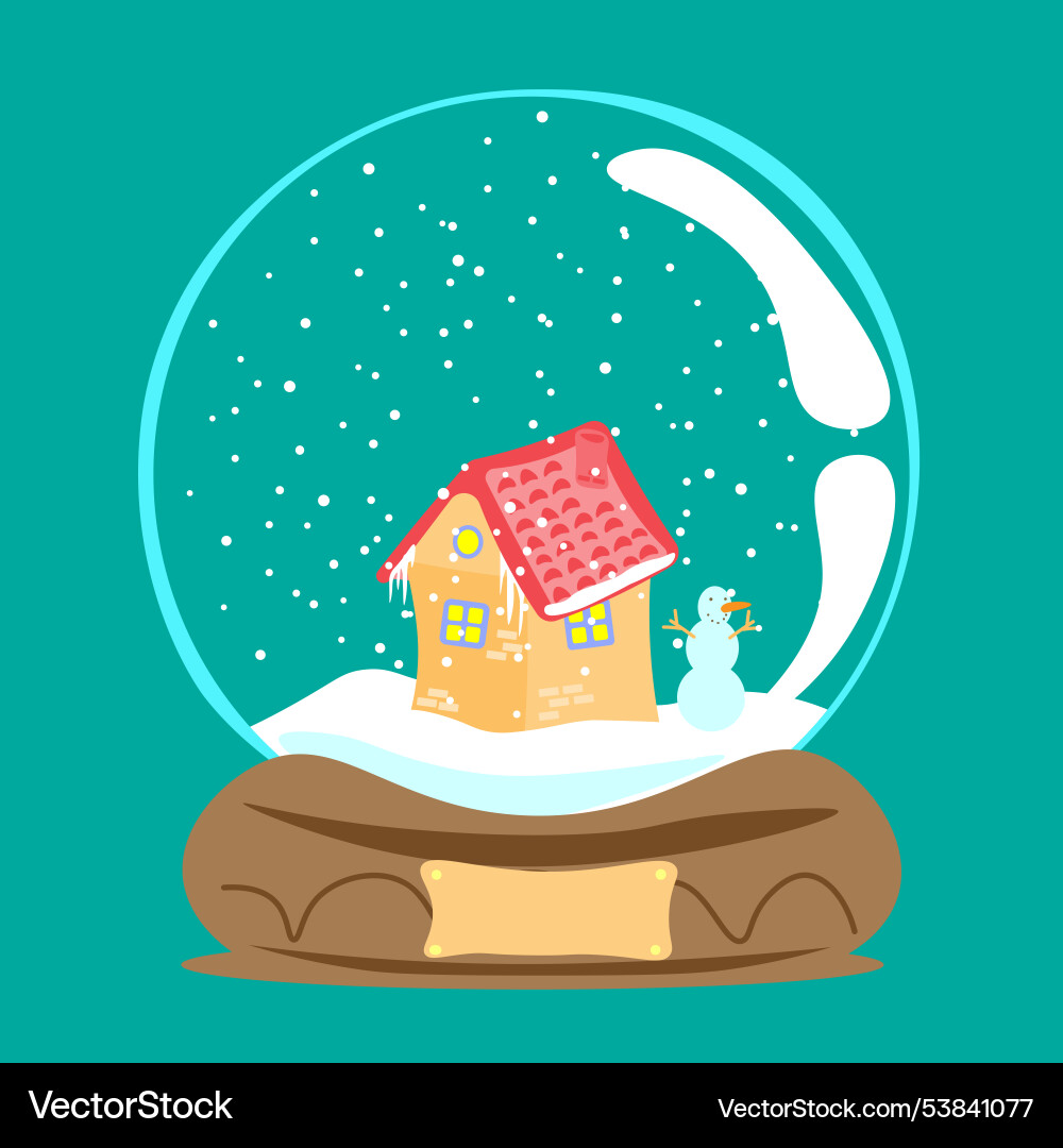 Christmas globe Royalty Free Vector Image - VectorStock