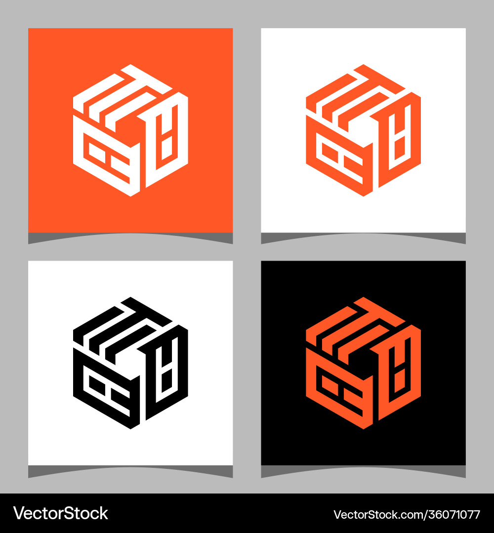 Creative initial letter taa logo design concept Vector Image