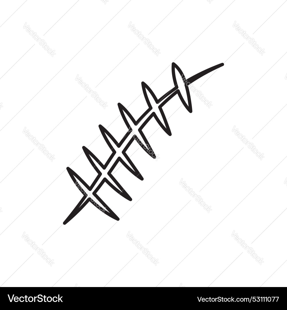 Scar icon Royalty Free Vector Image - VectorStock