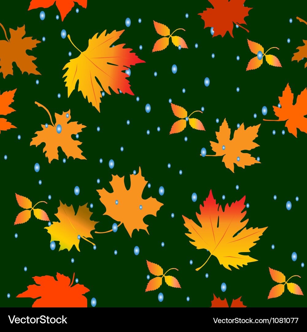 Seamless leaves Royalty Free Vector Image - VectorStock