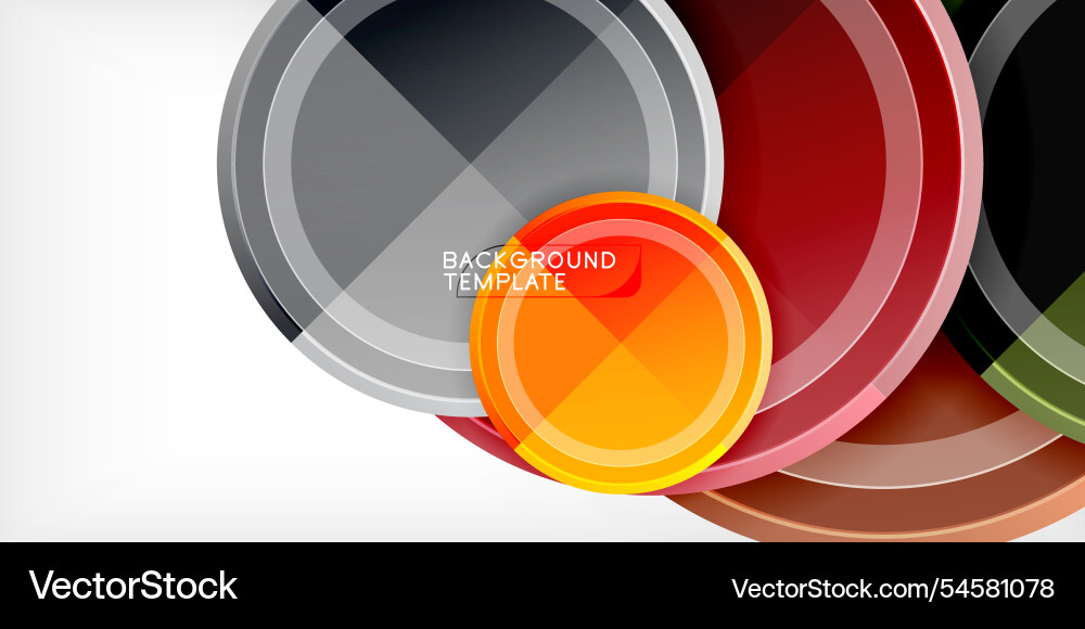 Minimal geometric abstract background circle Vector Image