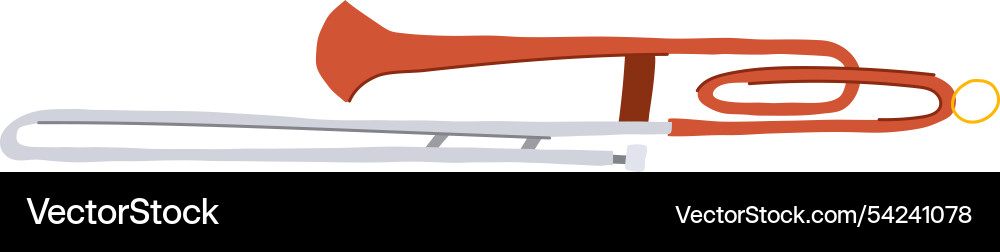 Musician trombone cartoon Royalty Free Vector Image