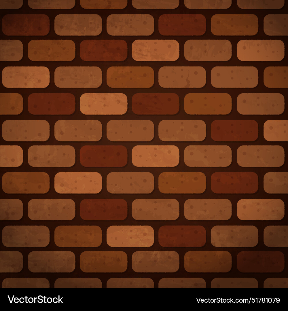 A close up image featuring brick wall set Vector Image