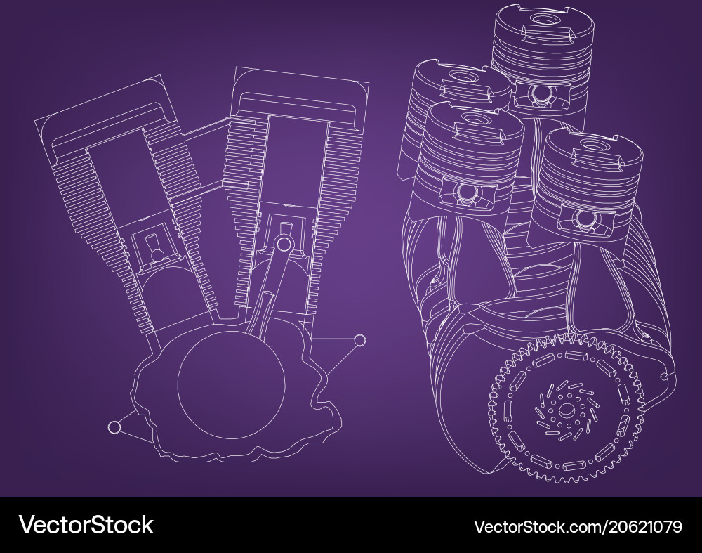 Car engine Royalty Free Vector Image - VectorStock