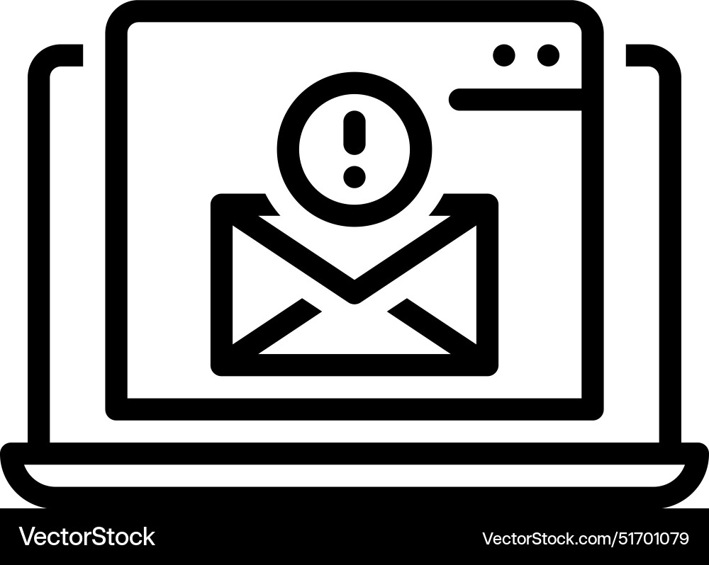 Email virus Royalty Free Vector Image - VectorStock