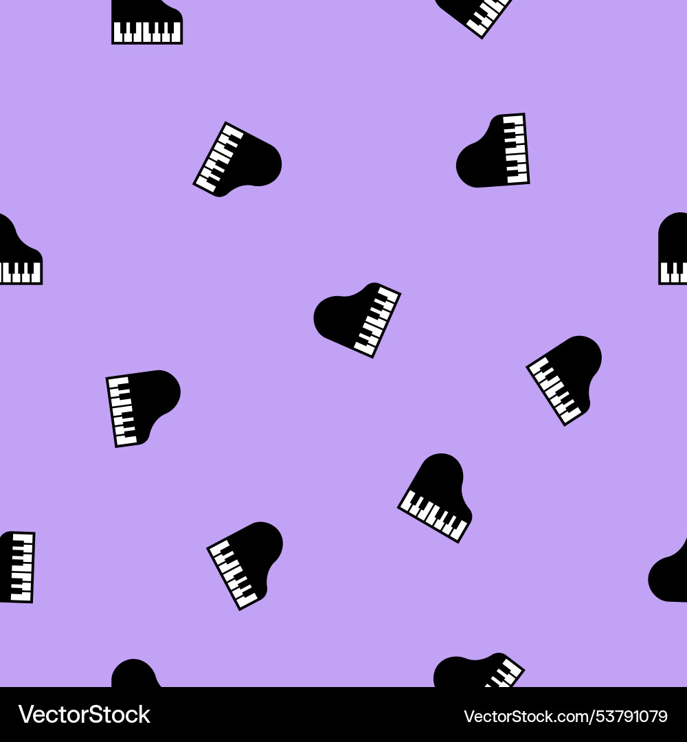 Piano seamless pattern texture background Vector Image