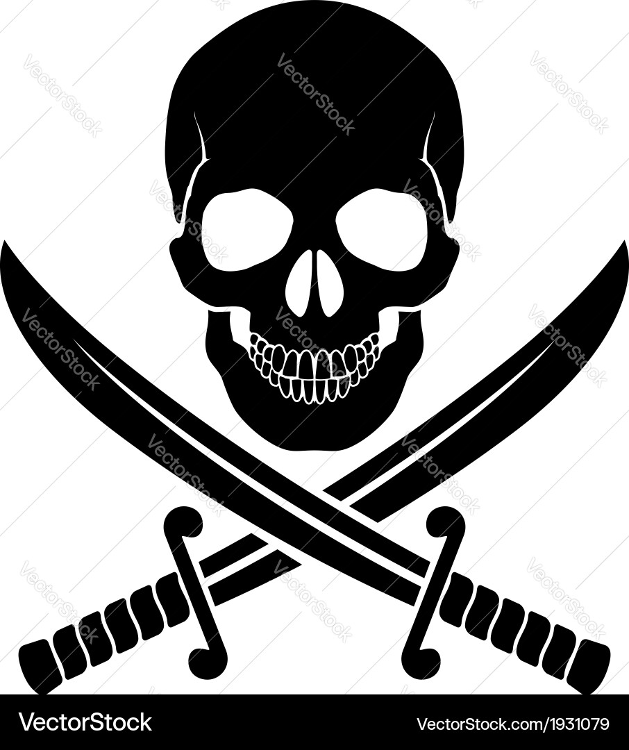Pirate symbol Royalty Free Vector Image - VectorStock